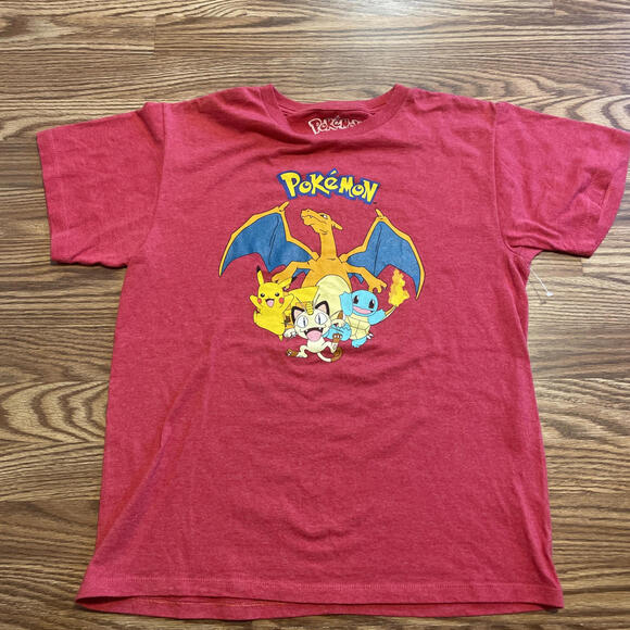 Pokemon | Shirts & Tops | 25 Pokemon Youth Xl Red Tshirt W Pikachu ...